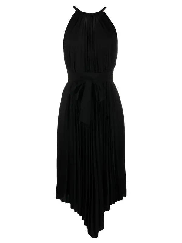 Alexandre Vauthier Asymmetric Pleated Dress - Black