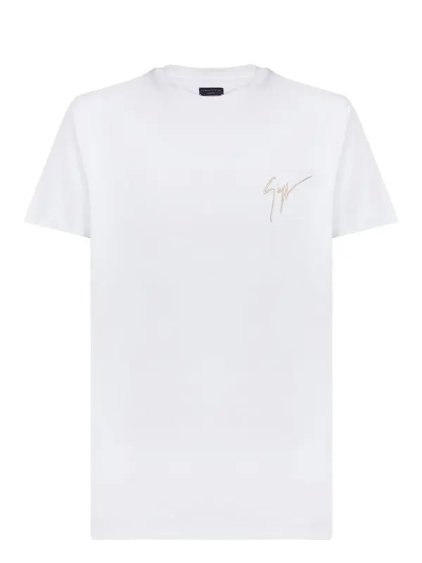 GIUSEPPE ZANOTTI Lr-01 Cotton T-shirt - White