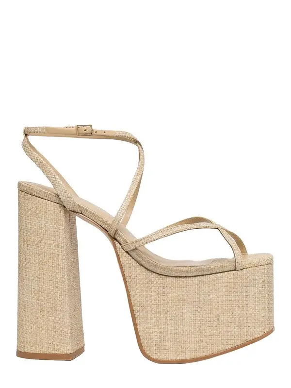 Cult Gaia Sofie Platform Sandals - Neutrals