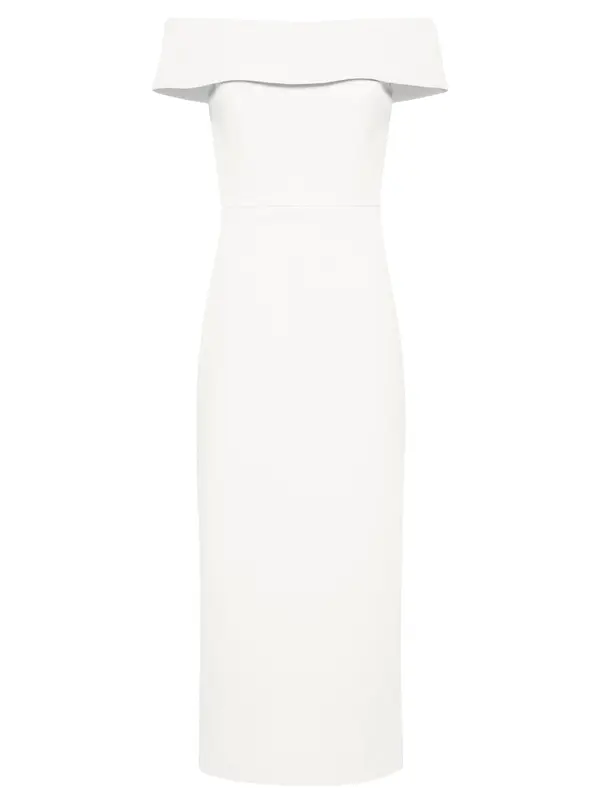 Rebecca Vallance Amore Off-shoulder Midi Dress - White