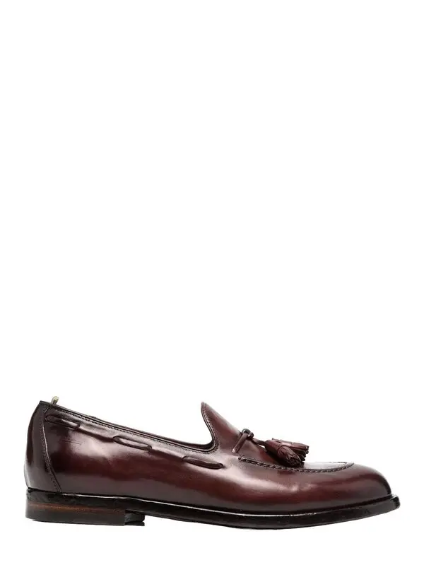 Officine Creative Tassel-detail Leather Loafers - Brown