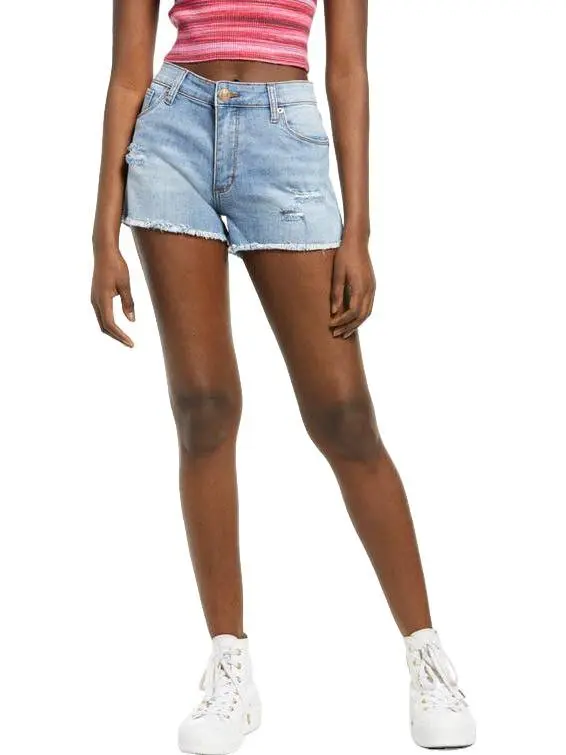 STS BLUE Aubrey High-waist Denim Shorts - Rosarito Beach