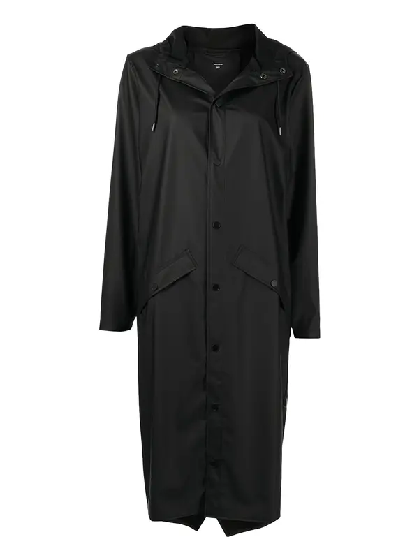 Rains Longer Raincoat - Black