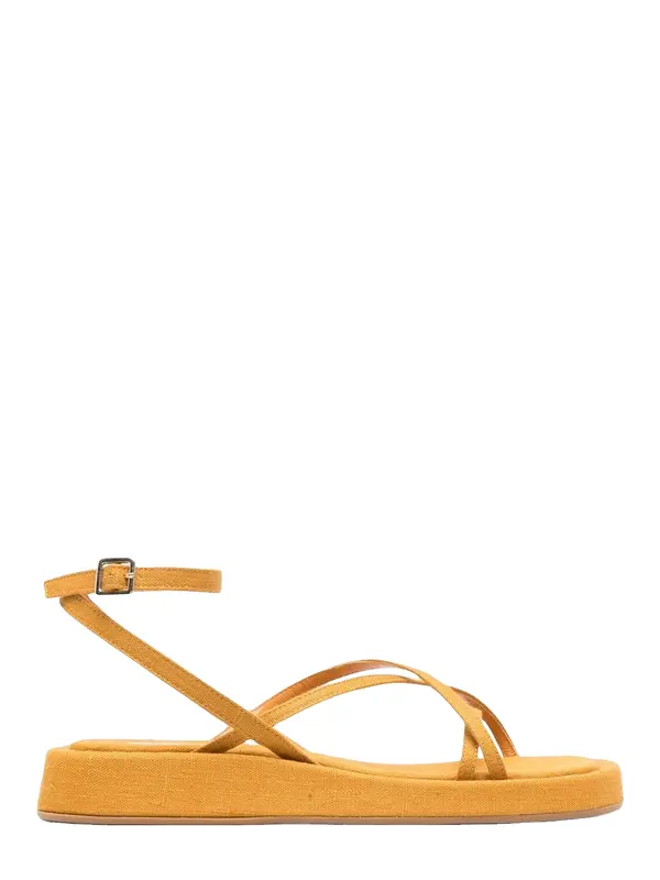 GIABORGHINI Rosie Strappy Flat Sandals - Yellow
