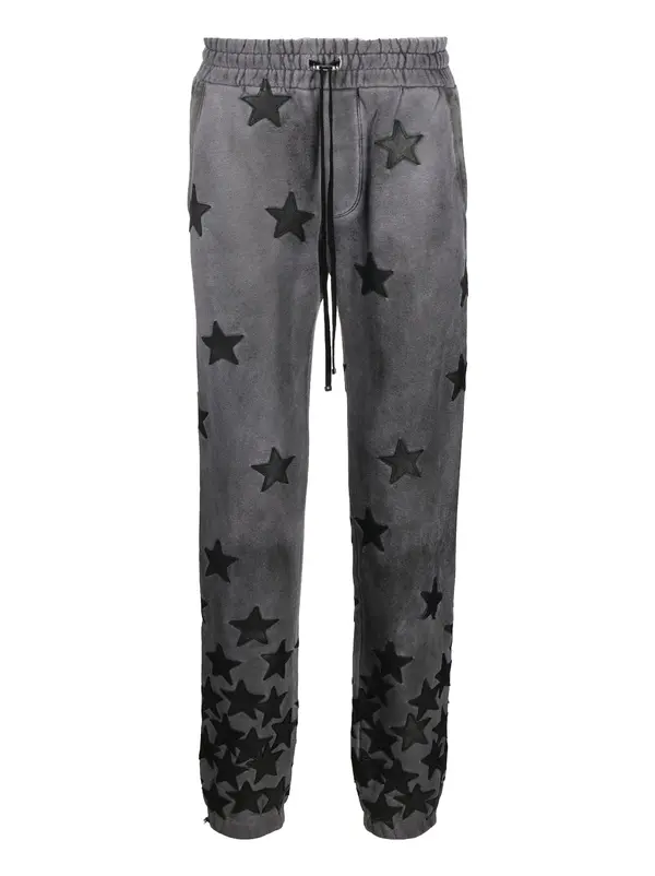 Amiri Star Pattern Gradient Track Trousers - Grey