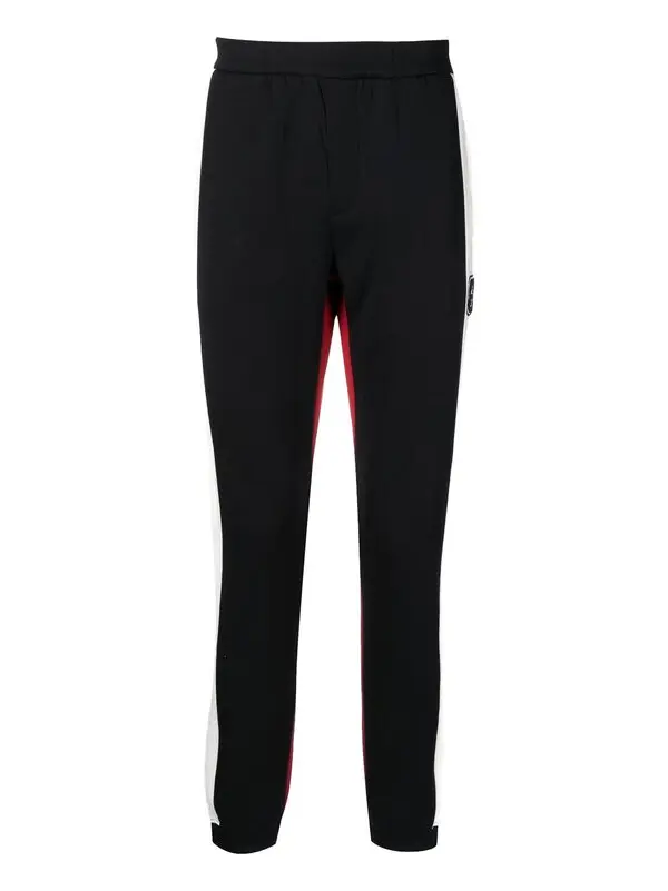 Emporio Armani Colour-block Panelled Track Pants - Black