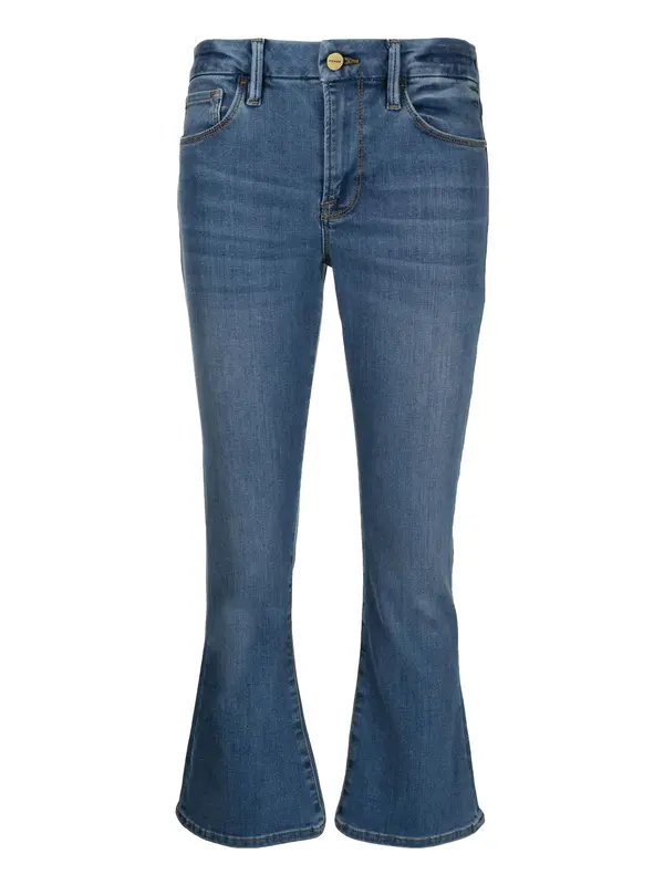 FRAME Low-rise Flared Jeans - Blue