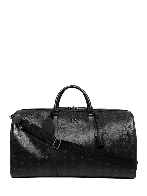 Mcm Extra-large Ottomar Monogram Holdall - Black