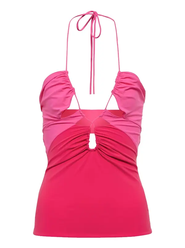 NENSI DOJAKA Cutout Halterneck Top - Pink