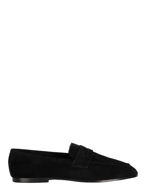 SOPHIQUE Essenziale Classic Suede Penny Loafers - Black