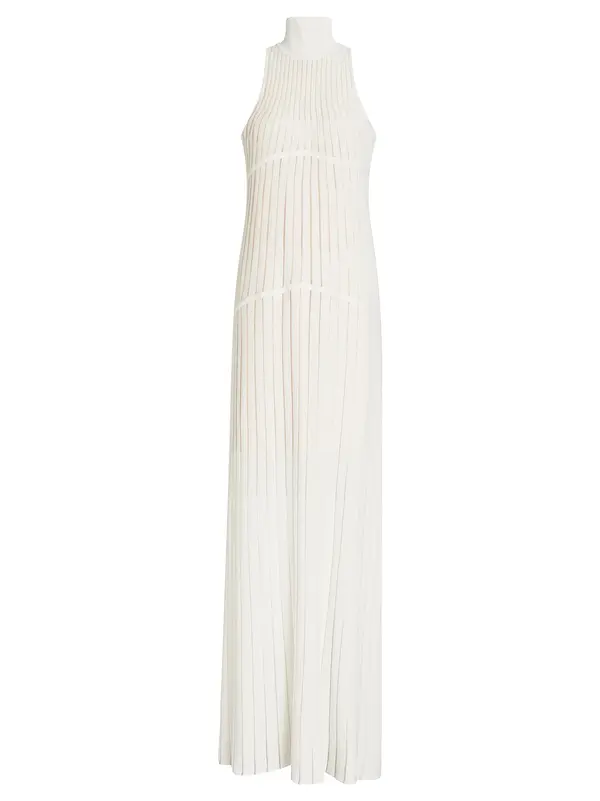 Herve Leger Burnout Bandage Maxi Dress - White