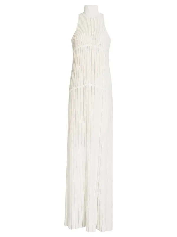 Herve Leger Burnout Bandage Maxi Dress - White