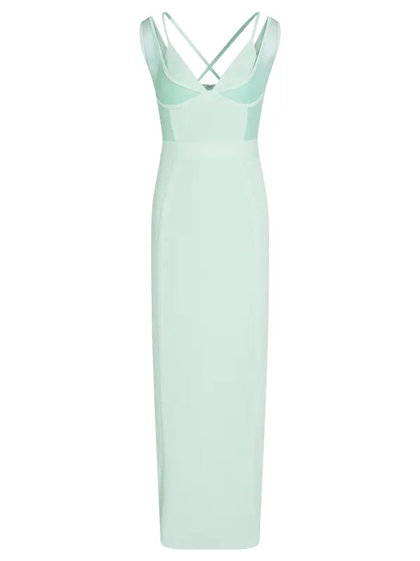 Herve Leger Bandage Midi Dress - Light Green