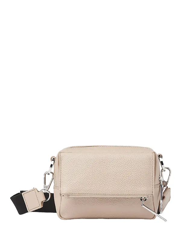 Whistles Bibi Leather Cross Body Bag - Taupe
