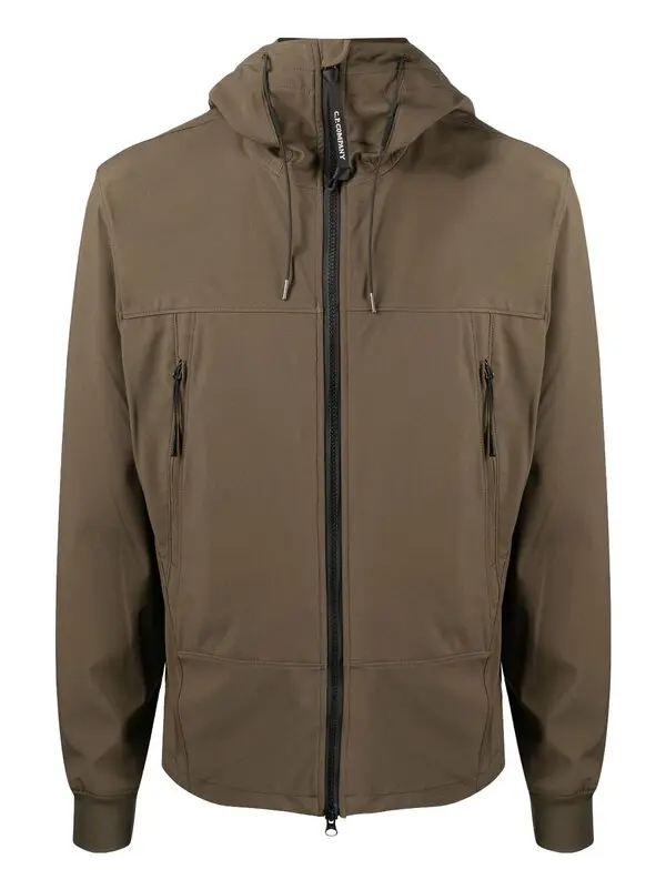 C.P. COMPANY Zip-up Hooded Jacket - Green