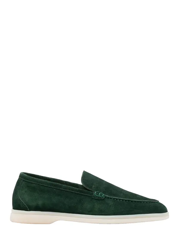 SCAROSSO Ludovica Suede Loafers - Green