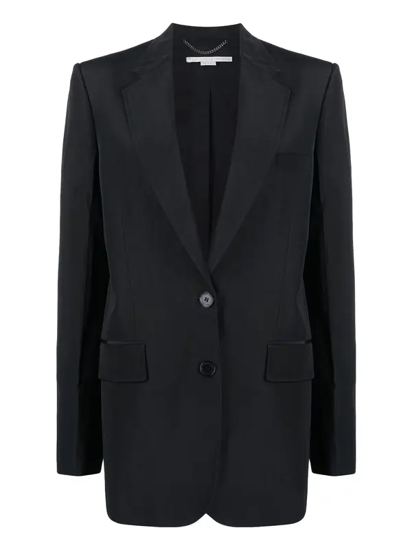 Stella McCartney Notched Lapel Single-breasted Blazer - Black