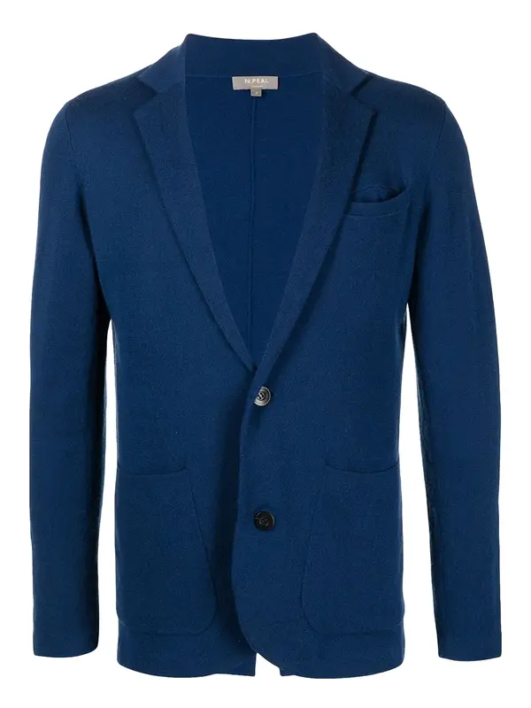 N.peal Marlborough Knitted Blazer - Blue