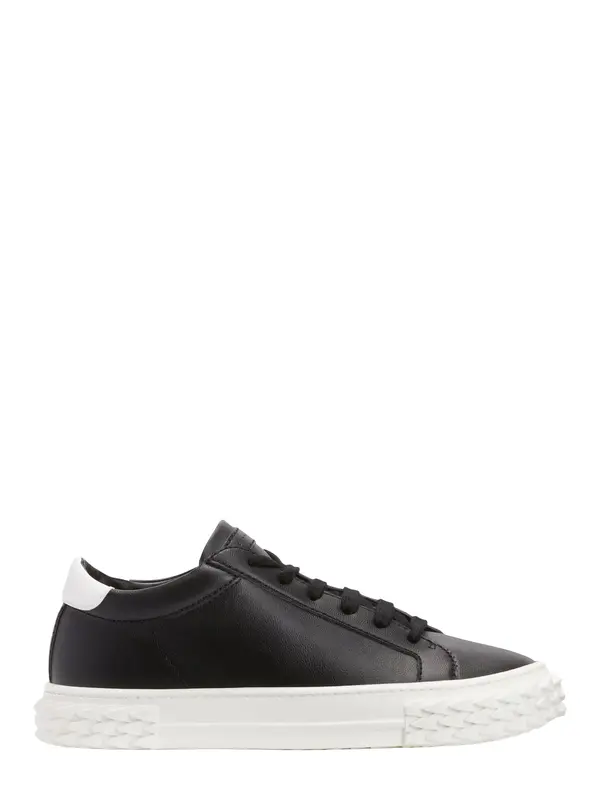 GIUSEPPE ZANOTTI Two-tone Lace-up Sneakers - Black