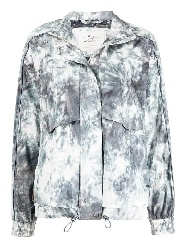 Woolrich Hazle" Ocean-print Tie-dye Jacket - Blue