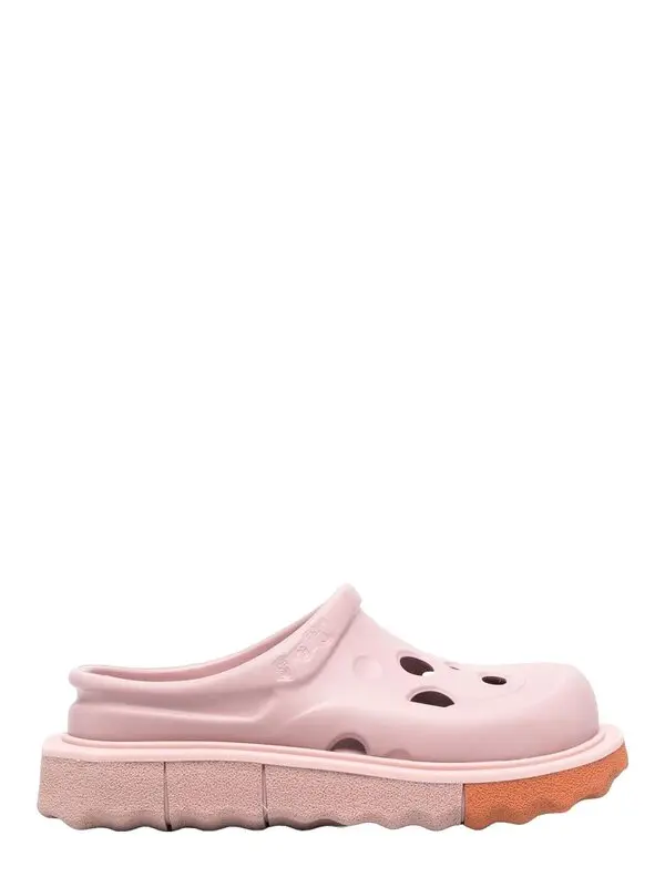 Off-White Sponge Perforated Clogs - Pink
