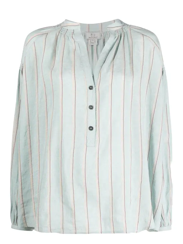 Woolrich Striped Tunic Top - White