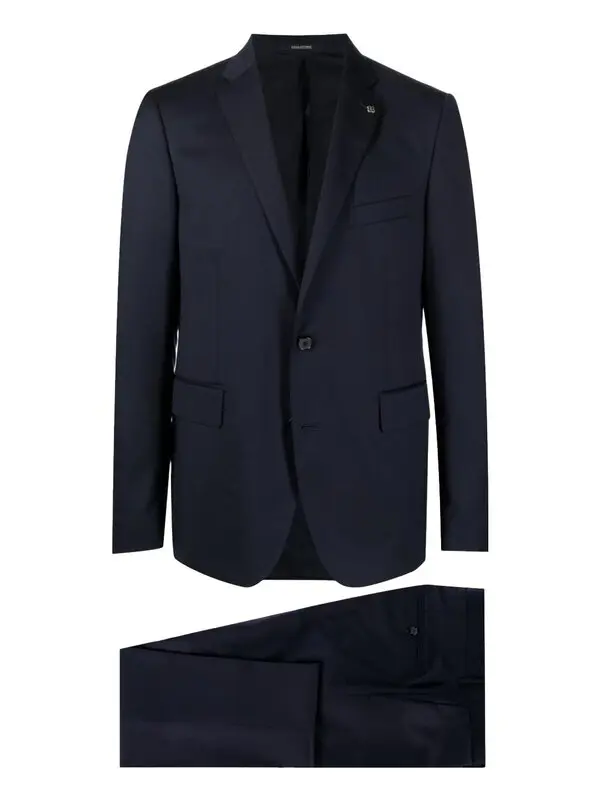 Tagliatore Slim-cut Two-piece Suit - Blue