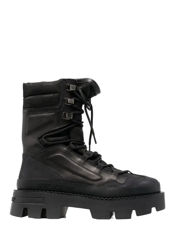 MISBHV Chunky-sole Lace-up Boots - Black