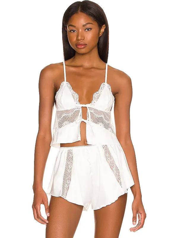 KAT THE LABEL Lucille Camisole - Ivory