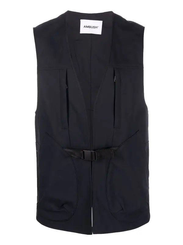 AMBUSH Buckle-fastening Gilet - Black