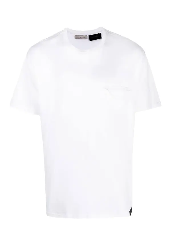 LOW BRAND Chest Envelope-pocket Detail T-shirt - White