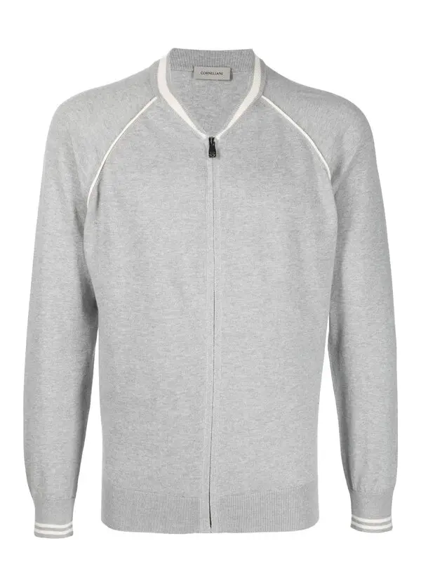 Corneliani Zip-up Cardigan - Grey