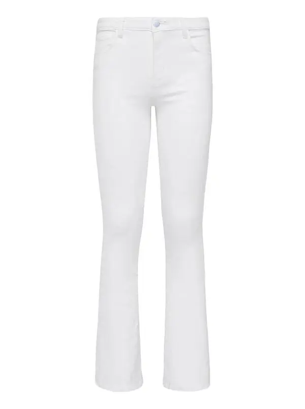 L'Agence Selma High-rise Baby Bootcut Jeans - Blanc
