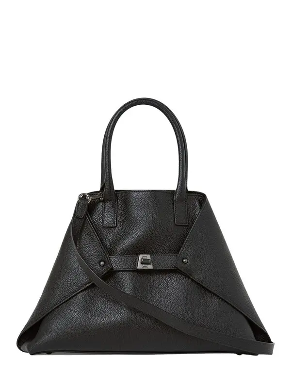 Akris Ai Small Leather Top-handle Bag - Black
