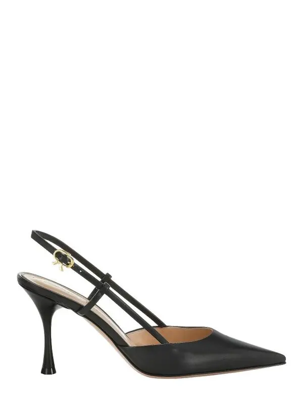 GIANVITO ROSSI 85mm Leather Slingback Pumps - Black