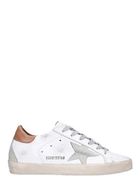 GOLDEN GOOSE Super Star Leather Low-top Trainers - White/comb