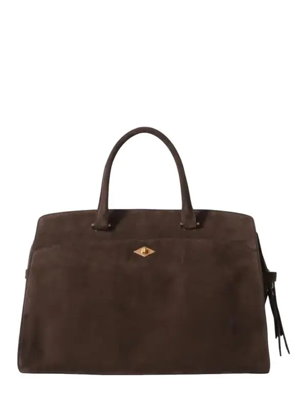 METIER Private Eye Medium Suede Tote - Brown