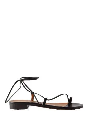 EMME PARSONS Susan Leather Sandals - Black