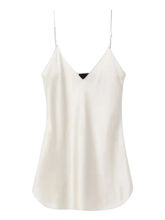 NILI LOTAN Isabella Silk Cami - Ivory
