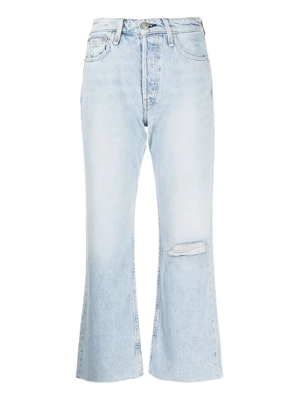 Rag & Bone Maya High-rise Cropped Jeans - Blue