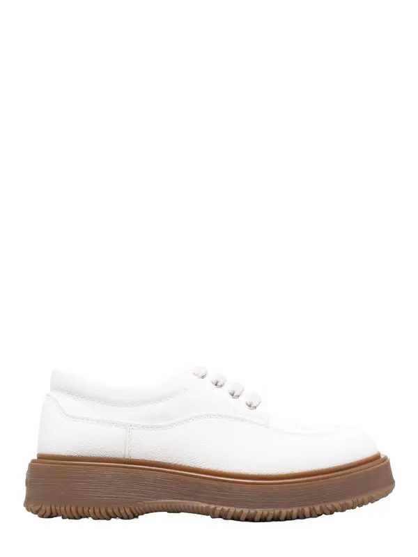 Hogan Brogues With Chunky Rubber Sole - White