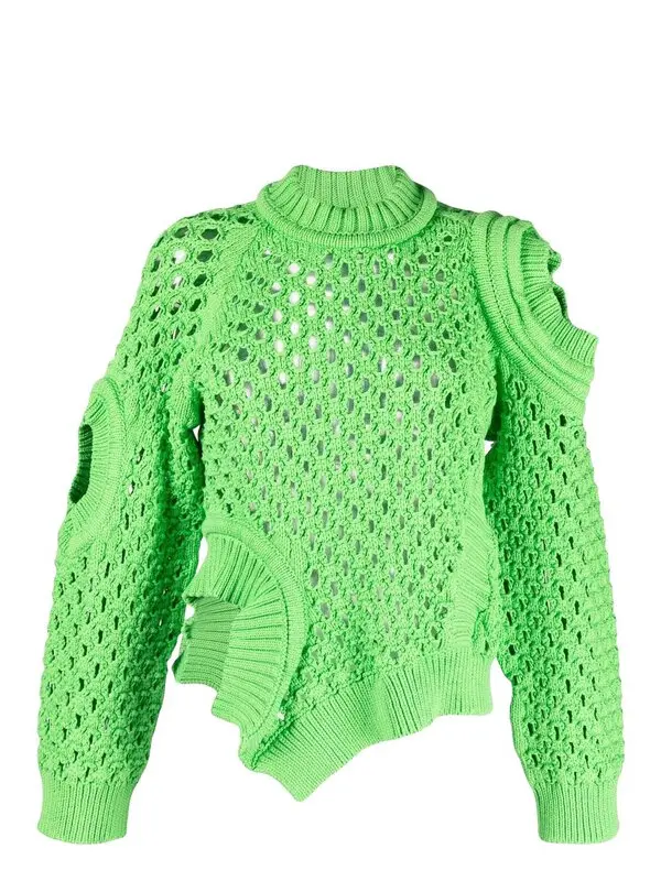 Stella McCartney Textured Mesh Jumper - Green