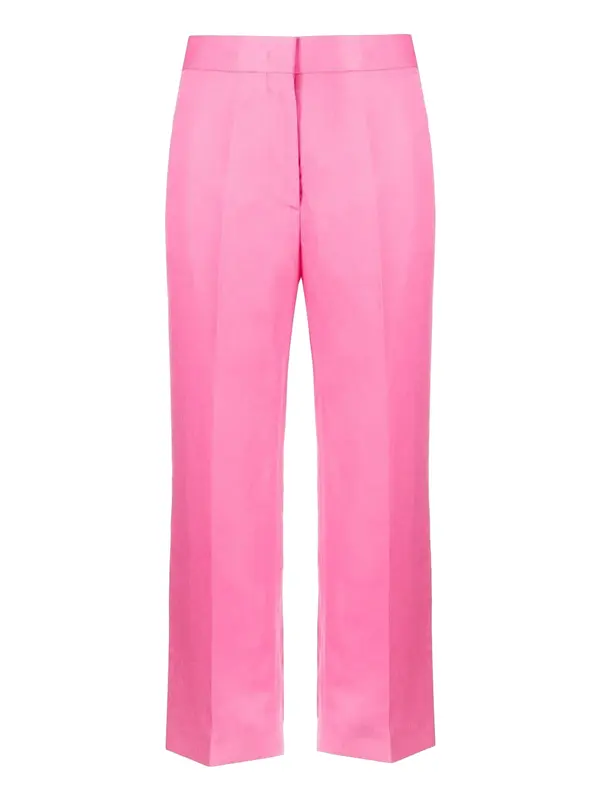 MSGM Cropped Tailored Trousers - Pink