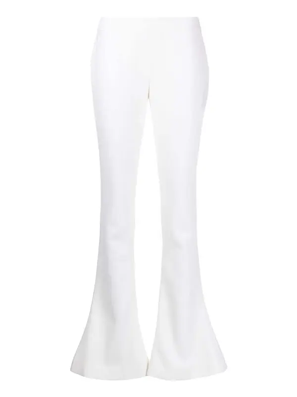 Balmain Flared Tailored Trousers - White