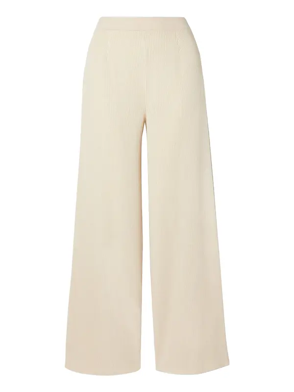 Loro Piana Beirut Cashmere And Silk-blend Pants - Neutrals