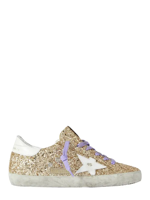 GOLDEN GOOSE Super-star Leather Sneakers - Gold