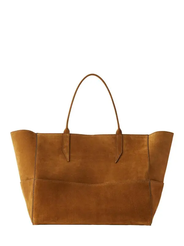 METIER Incognito Cabas Large Suede Tote - Brown