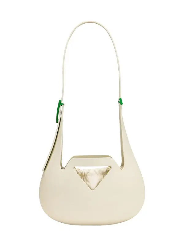 Bottega Veneta Small Moulded Shoulder Bag - White & Parakeet