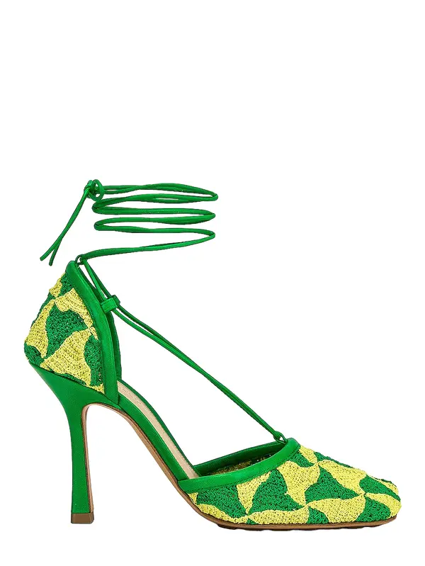 Bottega Veneta Stretch Lace-up Sandals - Kiwi & Parakeet