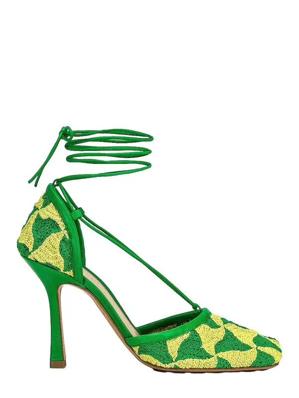 Bottega Veneta Stretch Lace-up Sandals - Kiwi & Parakeet